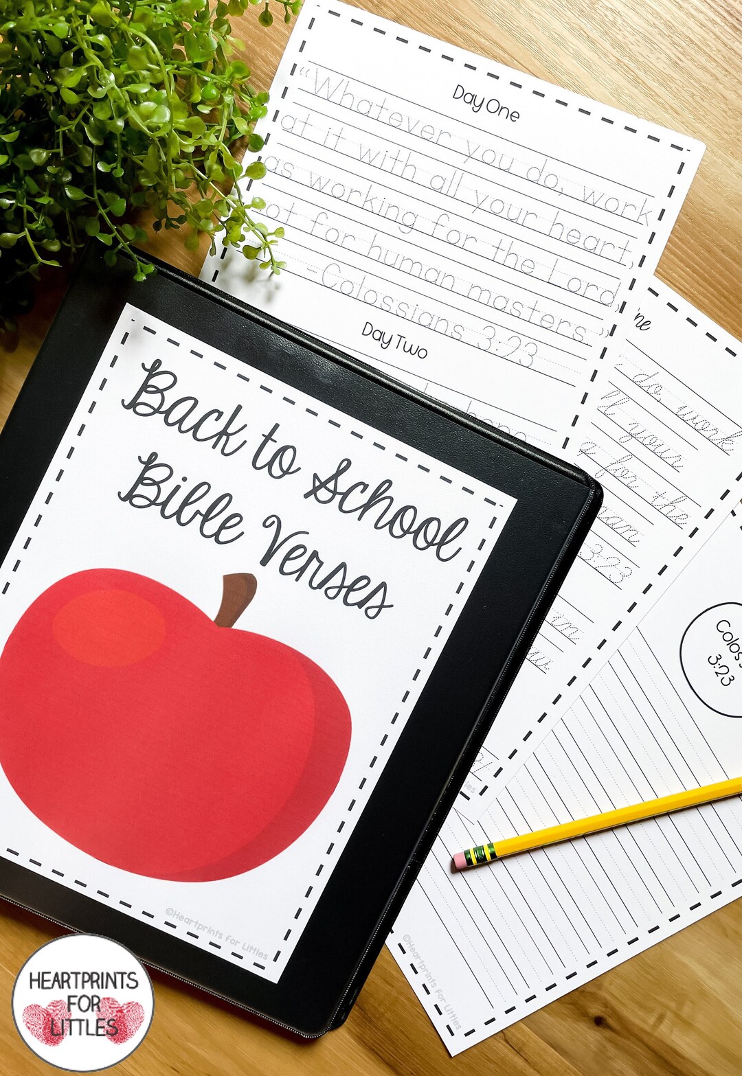 Back to School Bible Verse Handwriting Practice, Bible Verse Tracing ...