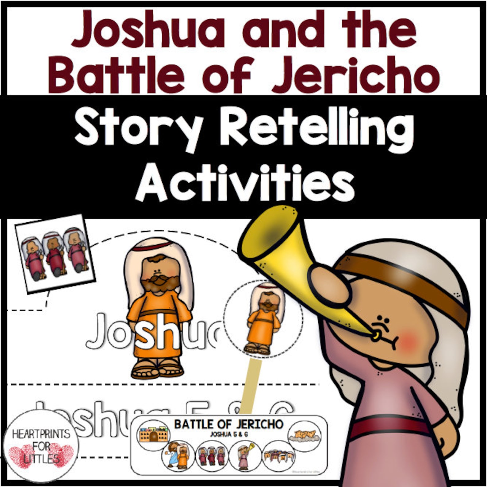 Joshua and the Battle of Jericho Bible Story Bundle 5-day - Etsy