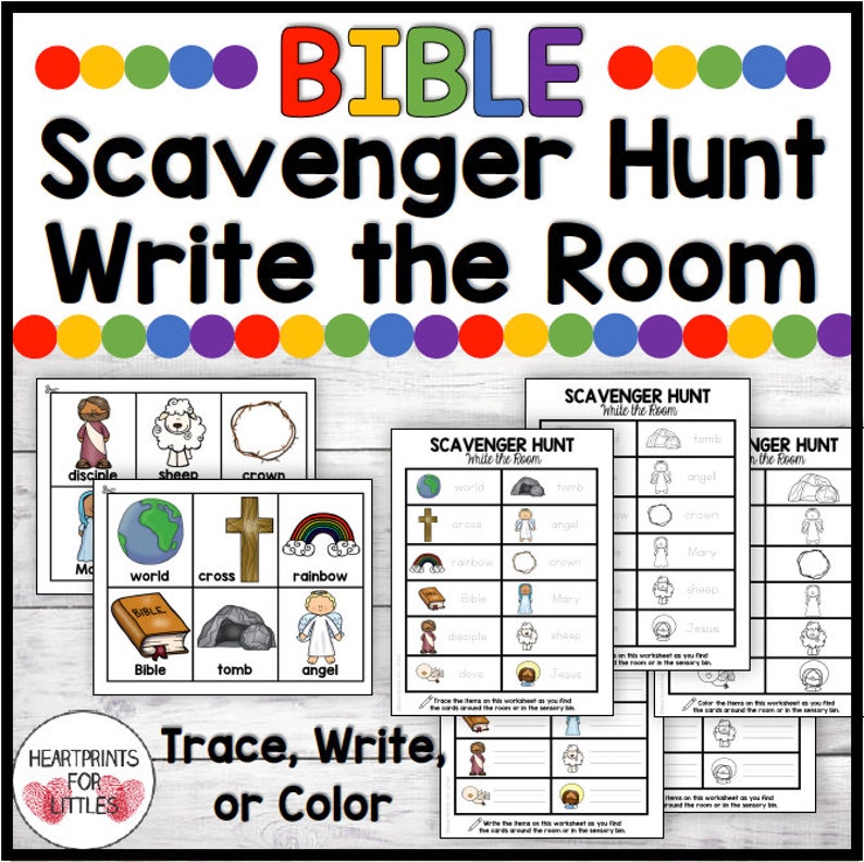 Bible Scavenger Hunt Game, Sunday School Game and Activity (digital ...
