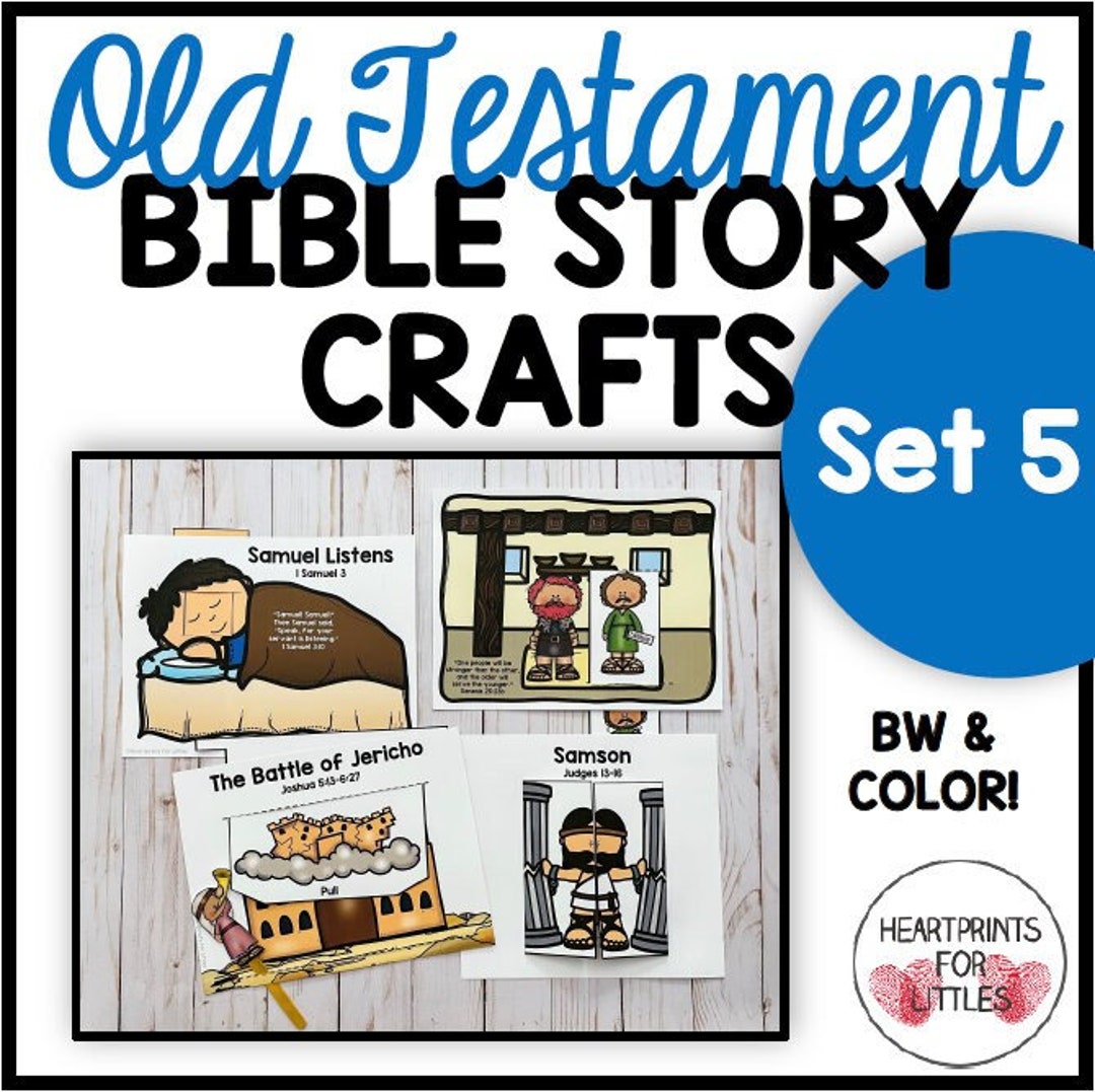Old Testament Bible Story Crafts: Set 4, Sunday School Activities and ...