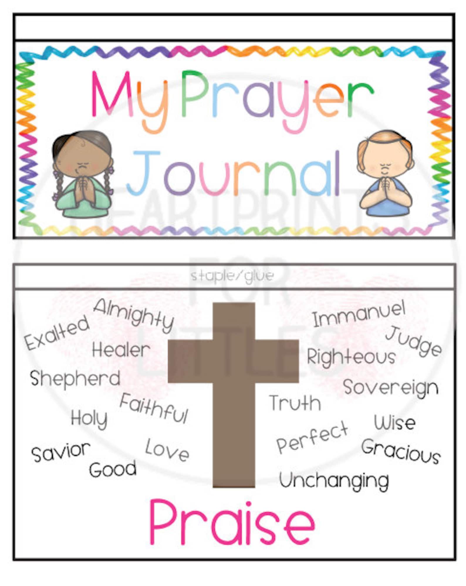 Prayer Journal Flip Book for Preschool Homeschool Printable - Etsy