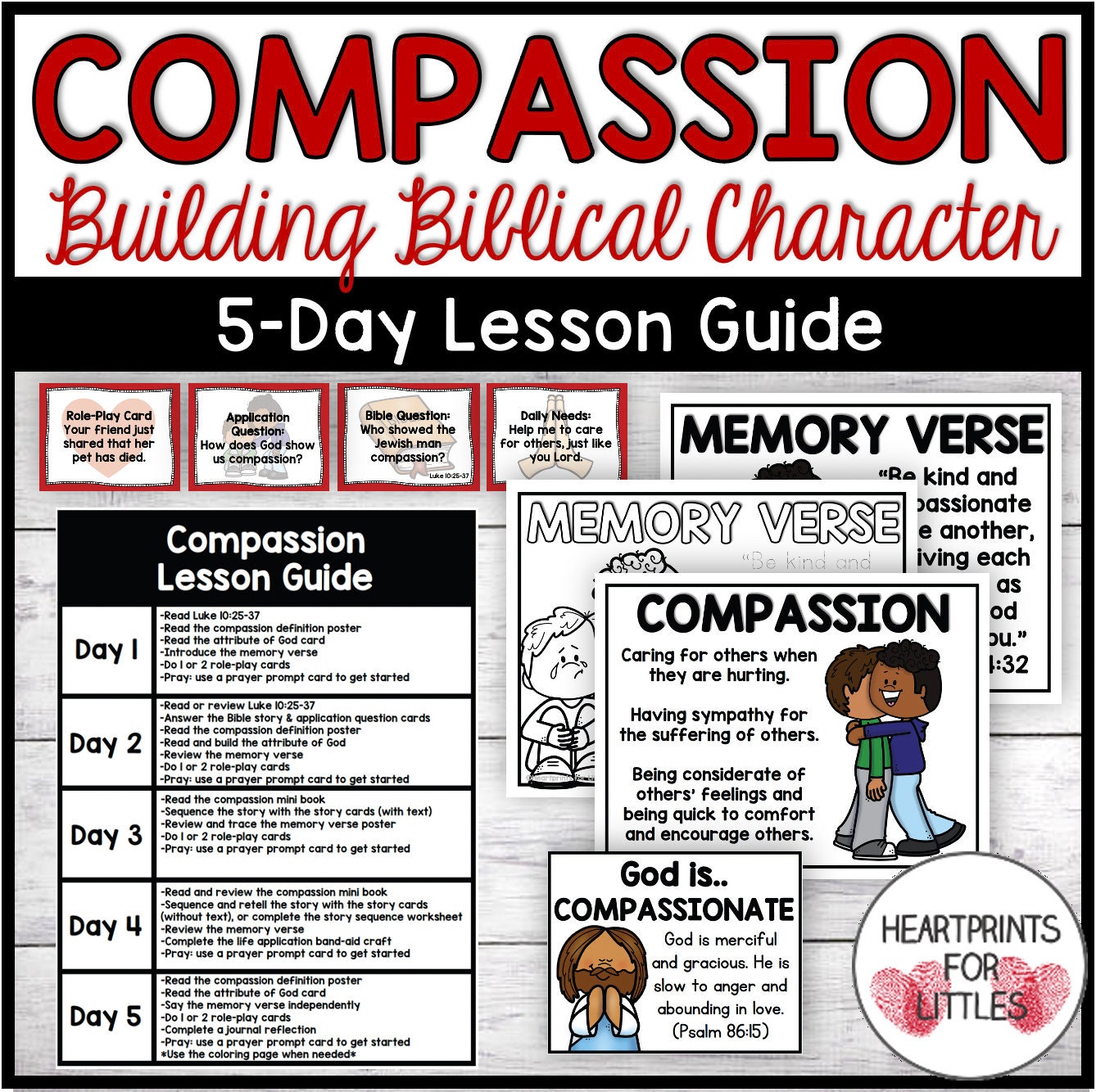 Compassion Bible Lesson & Activities, Building Biblical Character ...