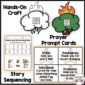 Moses and the Burning Bush Bible Lesson, Exodus 3, Homeschool & Sunday ...