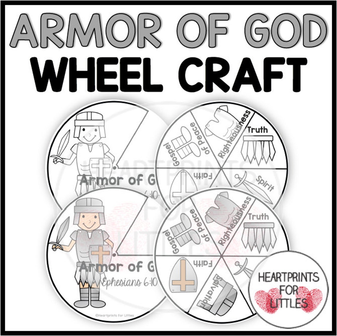 Armor of God Wheel Craft Bible Activity for Kids Ephesians - Etsy