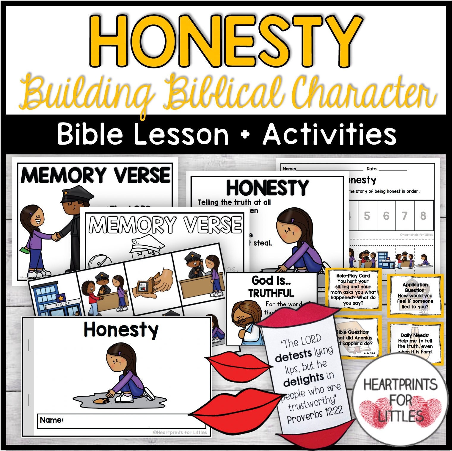 Honesty Bible Lesson & Activities, Building Biblical Character ...