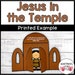 Manualidad bíblica de Jesús en el Templo, actividad y manualidad para ...