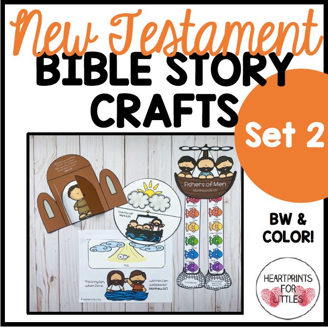 New Testament Bible Story Crafts Bundle 24 Bible Crafts for - Etsy