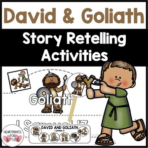 David and Goliath Bible Story Bundle, 5-day Bible Lesson, Sequencing ...