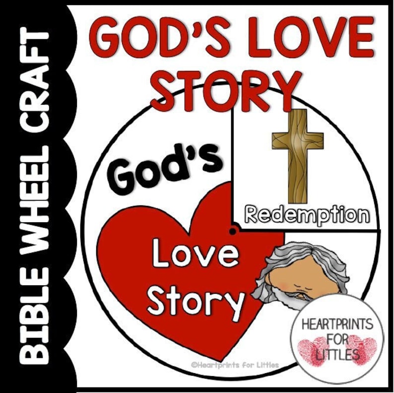 God's Love Story Wheel Craft, Bible Activity for Kids, Sunday School ...