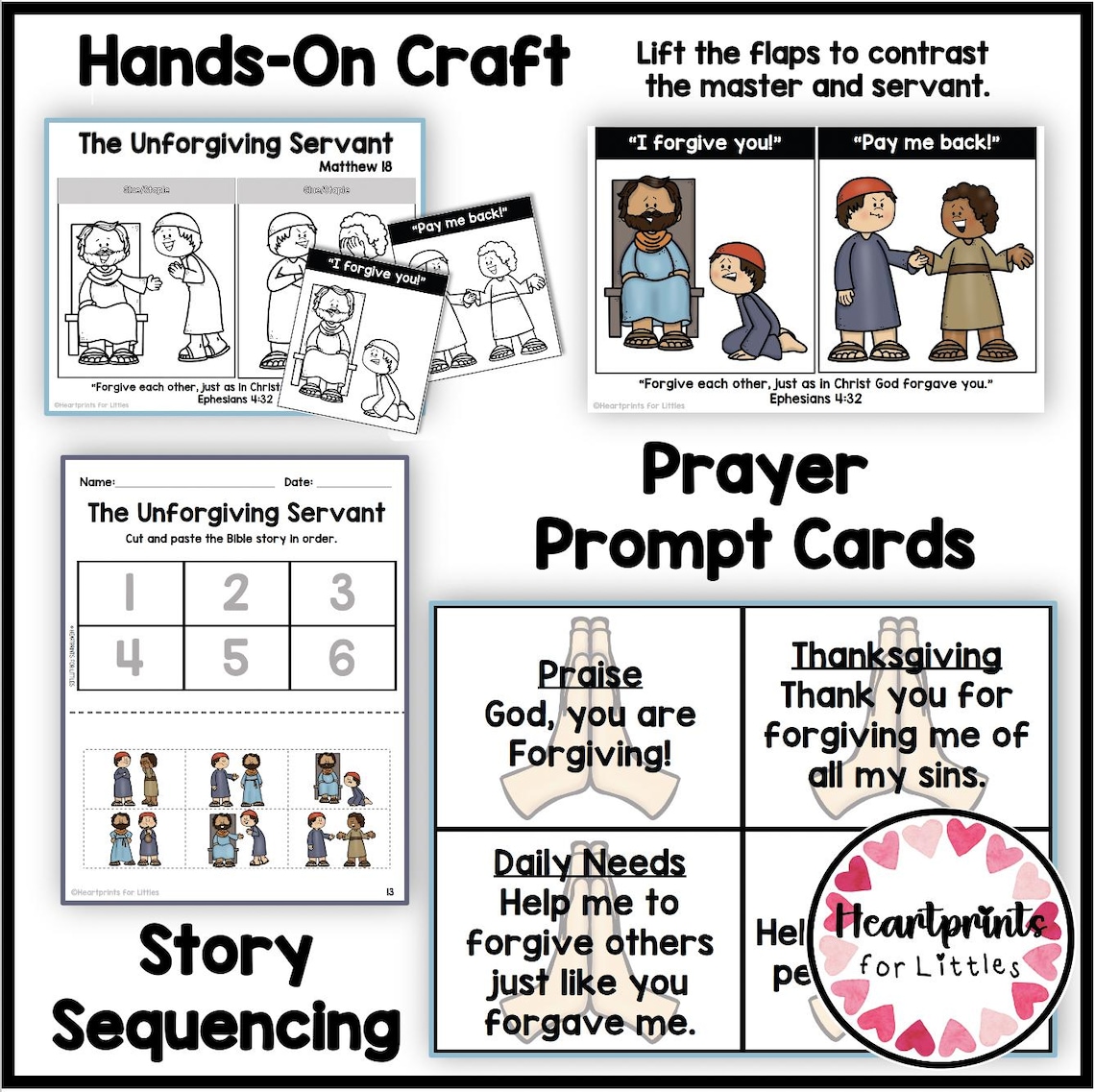 The Parable of the Unforgiving Servant Bible Lesson, Homeschool ...