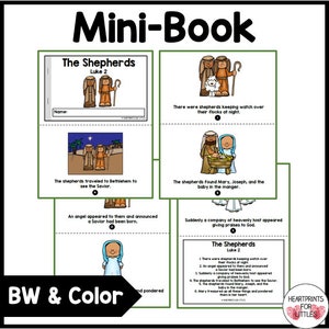 The Shepherds Bible Story Sequencing Activities for Kids, the Nativity ...