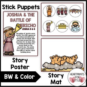 Joshua and the Battle of Jericho Bible Story Retelling Activities ...