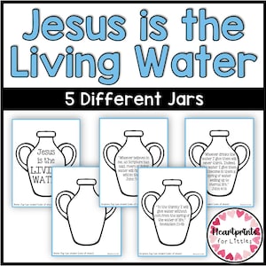Jesus is the Living Water Bible Craft, Woman at the Well Sunday School ...