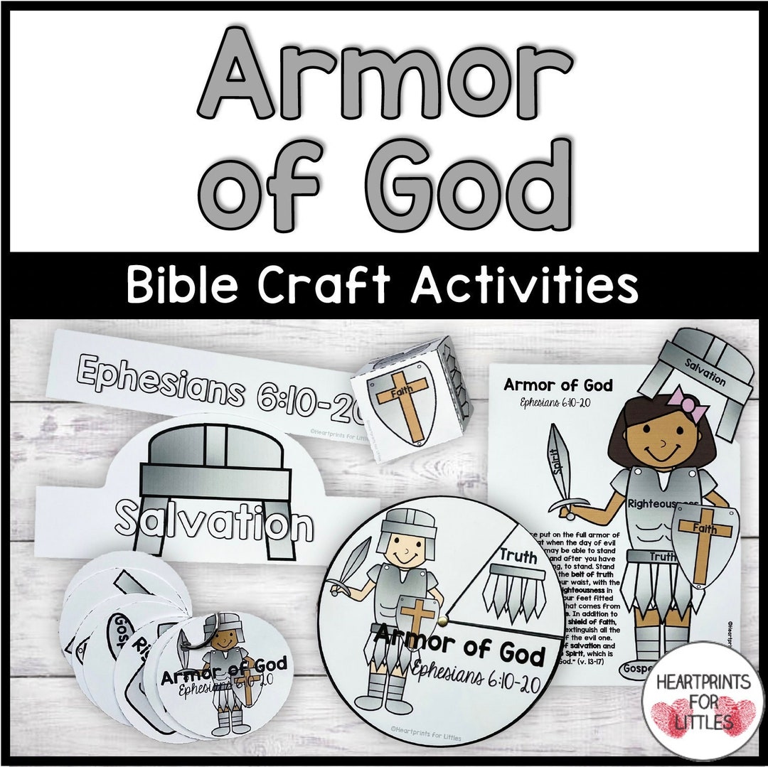 Armor of God Bible Craft Activities, Supplement Bible Activities for ...