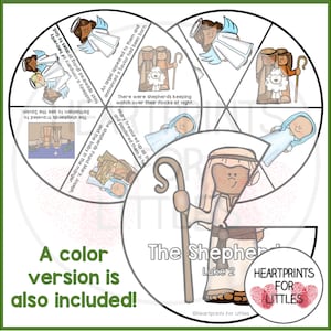 Christmas Bible Story Wheel: the Shepherds Craft (digital Download) - Etsy
