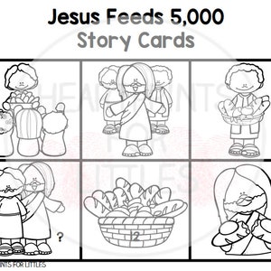 Bible Story Cards, 36 Old & New Testament Sequencing (digital Download ...