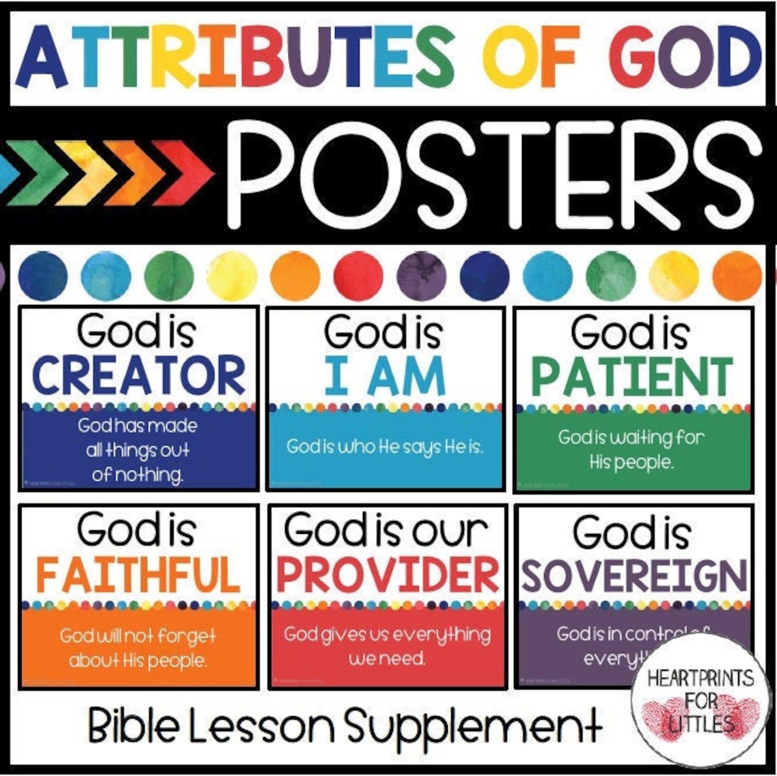 Attributes of God Posters, Christian Classroom Decor (digital Download ...