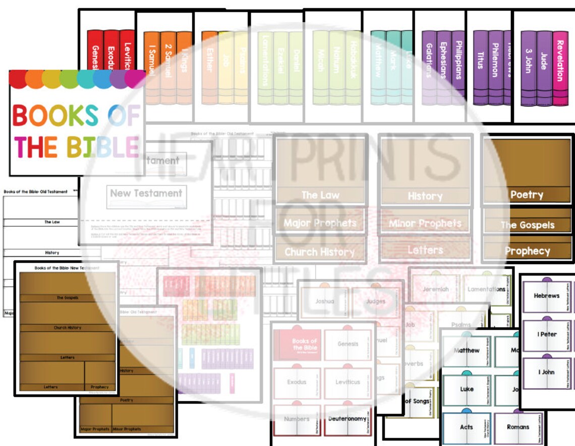 Books of the Bible Activities, Sunday School Christian Resources ...