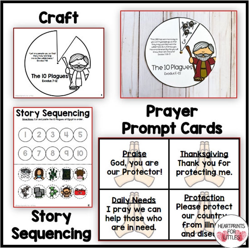 Moses and the 10 Plagues 11-day Bible Lesson Homeschool - Etsy