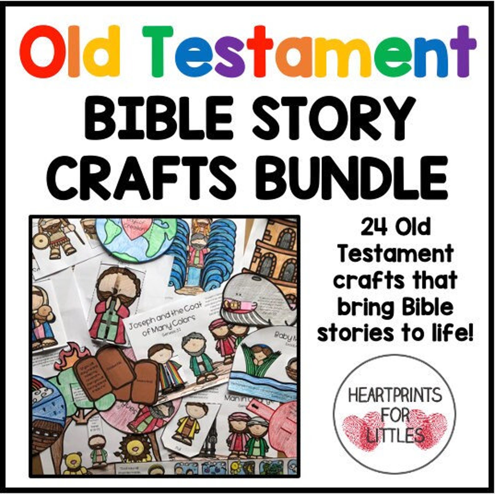 Old Testament Bible Story Crafts Bundle 24 Bible Crafts for - Etsy
