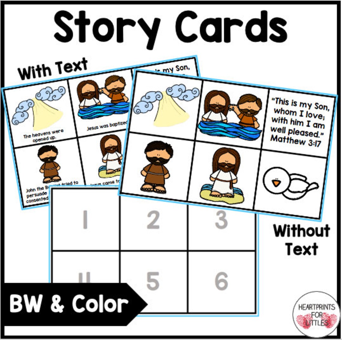 Baptism of Jesus Bible Story Sequencing Activities for Kids - Etsy Ireland