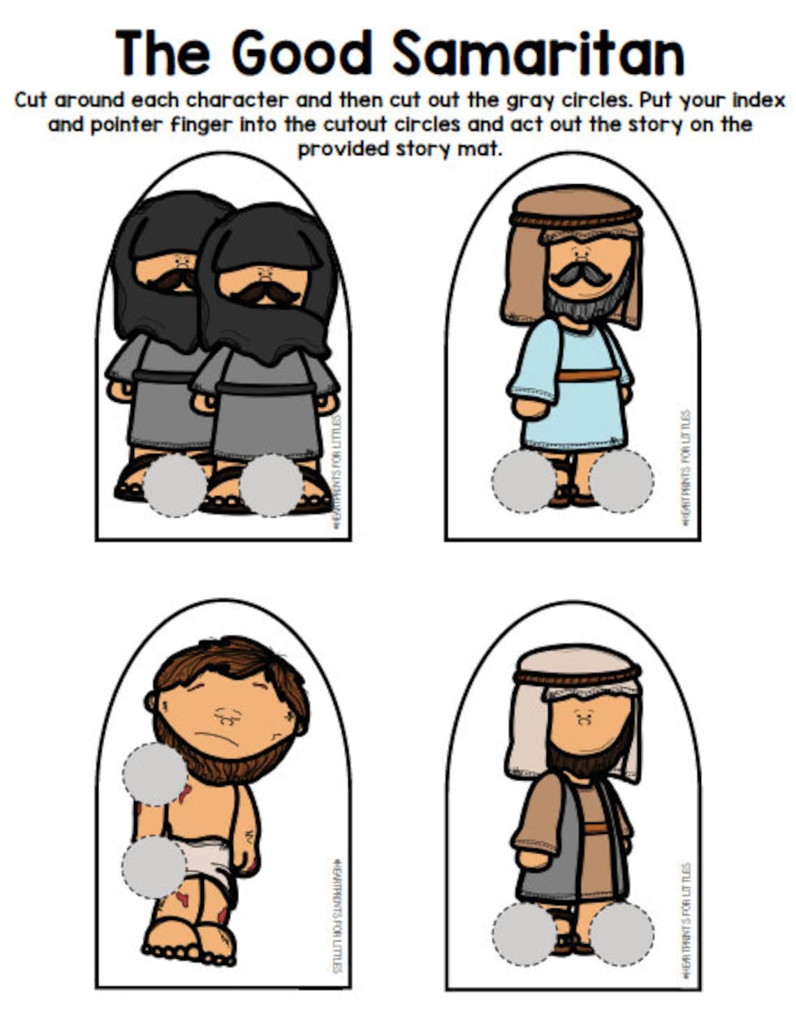 Bible Story Finger Puppets Bible Crafts Homeschool | Etsy