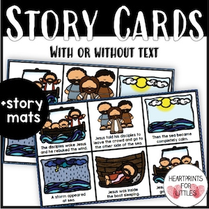 Bible Story Cards, Bible Sequencing, Bible Retelling, 36 Bible Stories ...