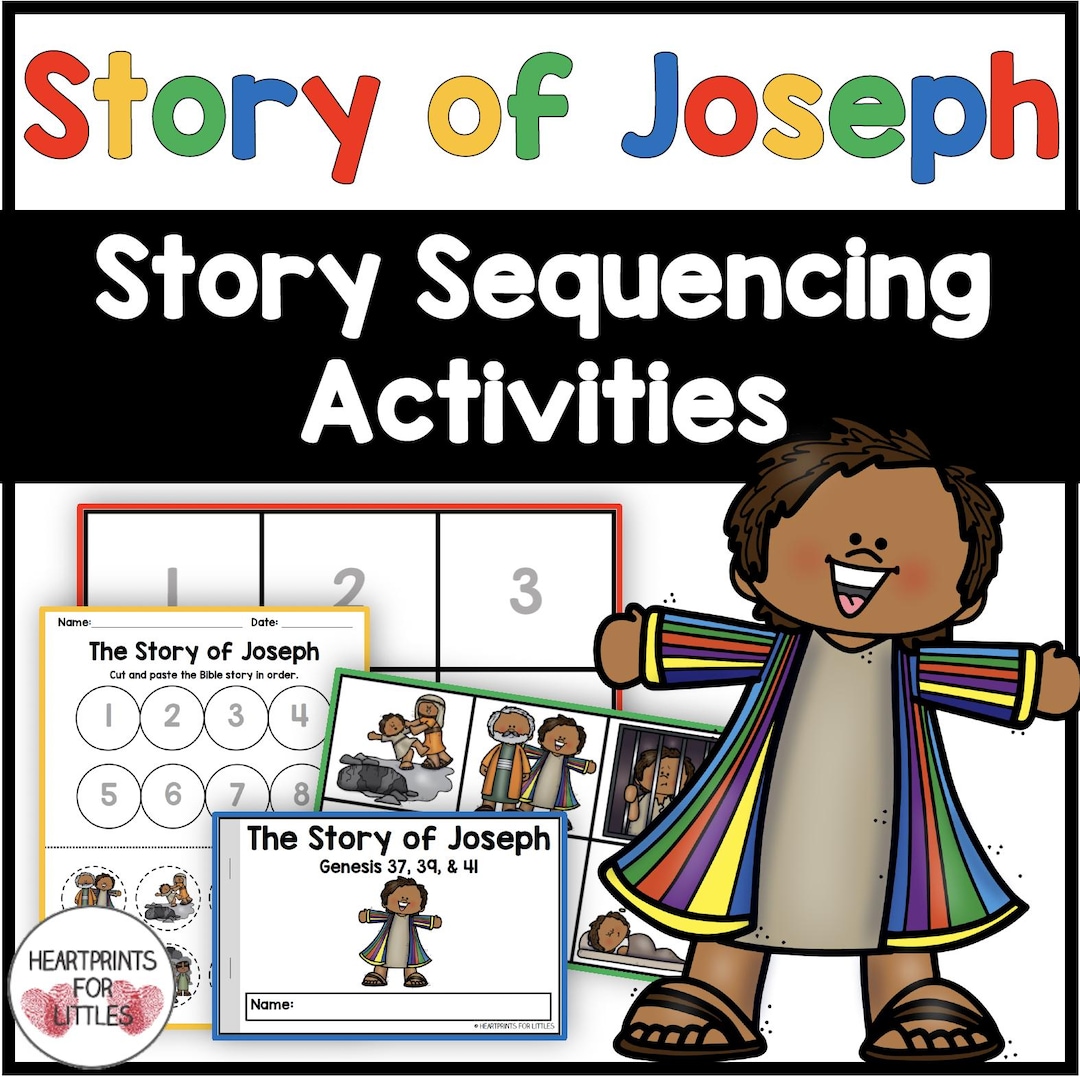Story of Joseph Bible Story Sequencing Activities (digital Download) - Etsy
