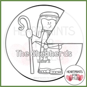 Christmas Bible Story Wheel: the Shepherds Craft (digital Download) - Etsy