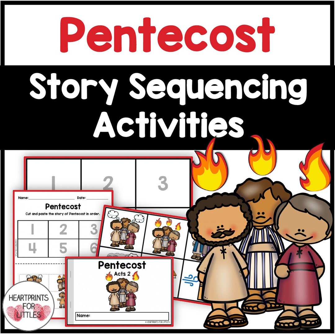 Pentecost Bible Story Sequencing Activities (digital Download) - Etsy