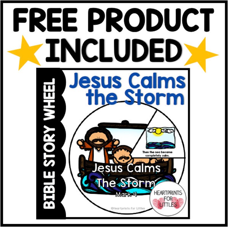 Jesus Calms the Storm Bible Story Bundle 5-day Bible Lesson - Etsy UK