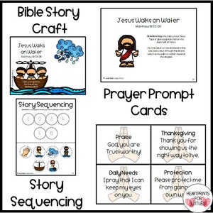 Jesus Walks on Water 5-Day Bible Lesson Homeschool | Etsy