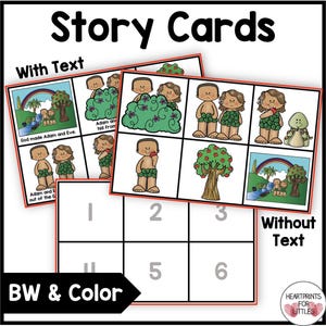 Adam and Eve Bible Story Sequencing Activities (digital Download) - Etsy