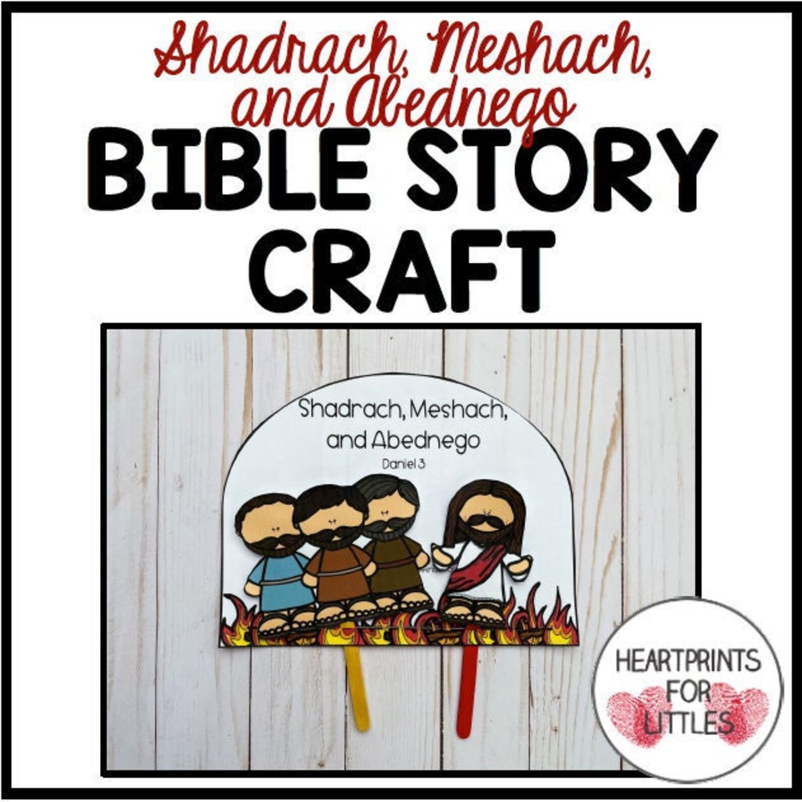Shadrach Meshach and Abednego Bible Craft for Kids Sunday - Etsy