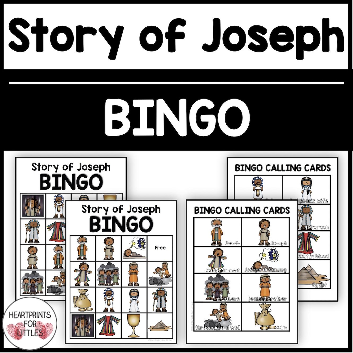 Story of Joseph Bible Games, Bingo, Scavenger Hunt, & More (digital ...