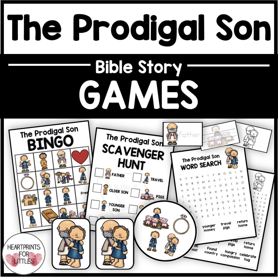 The Prodigal Son Bible Story Games, Bingo, Scavenger Hunt, & More ...