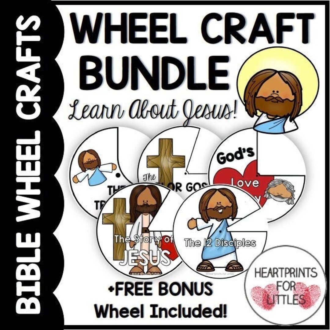 All About God and the Gospel Bible Wheel Craft Bundle, Bible Activities ...