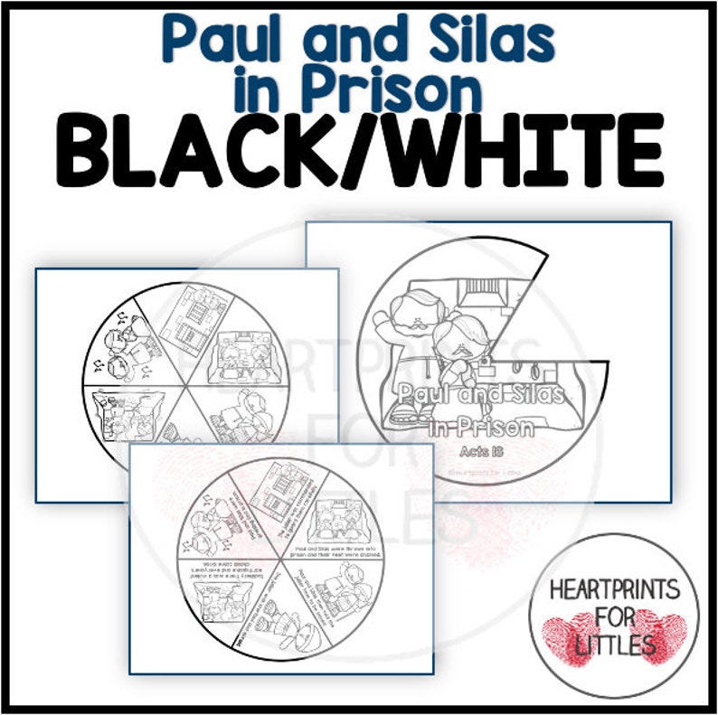 Paul and Silas in Prison Bible Story Wheel Acts 16 Bible - Etsy