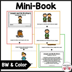 Joseph and His Brothers Bible Story Sequencing Activities for Kids ...