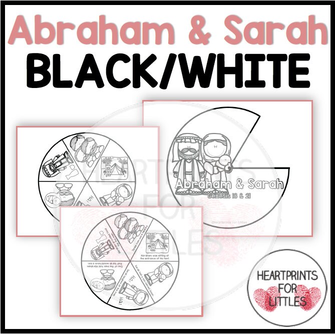 Abraham and Sarah Bible Story Wheel, Genesis 18 and 21, Bible Story ...