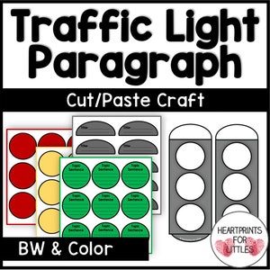 Traffic Light Paragraph Writing, Graphic Organizers & Craft (digital ...