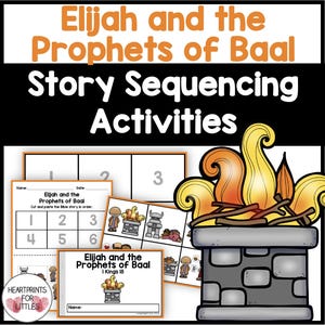 Elijah and the Prophets of Baal Bible Story Bundle, Bible Story ...