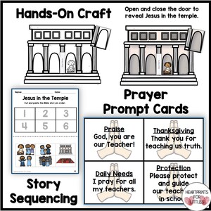 Jesus in the Temple Bible Lesson, Homeschool & Sunday School Activities ...