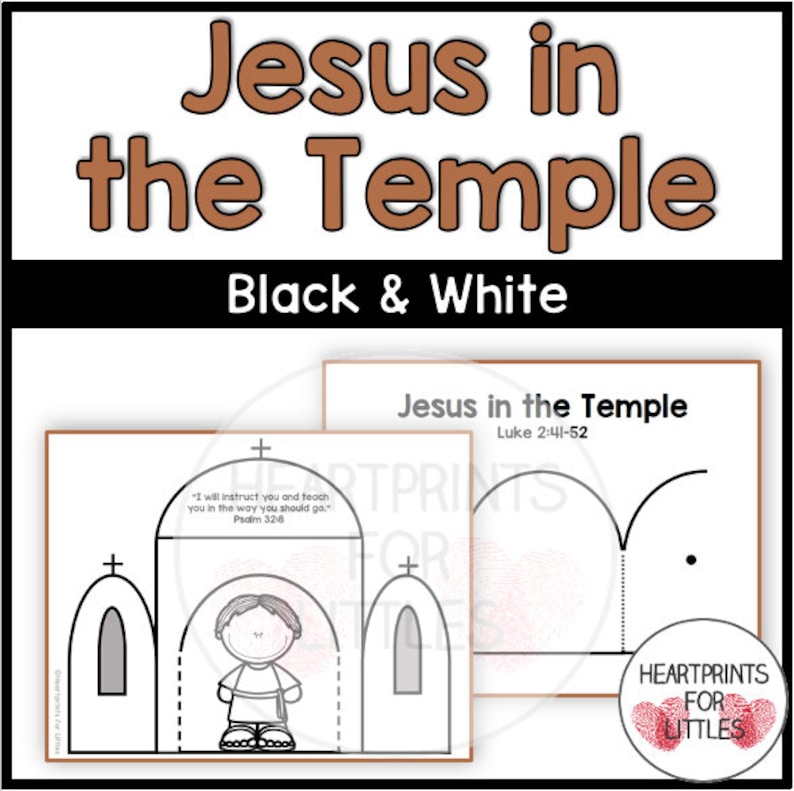 Manualidad bíblica de Jesús en el Templo, actividad y manualidad para ...