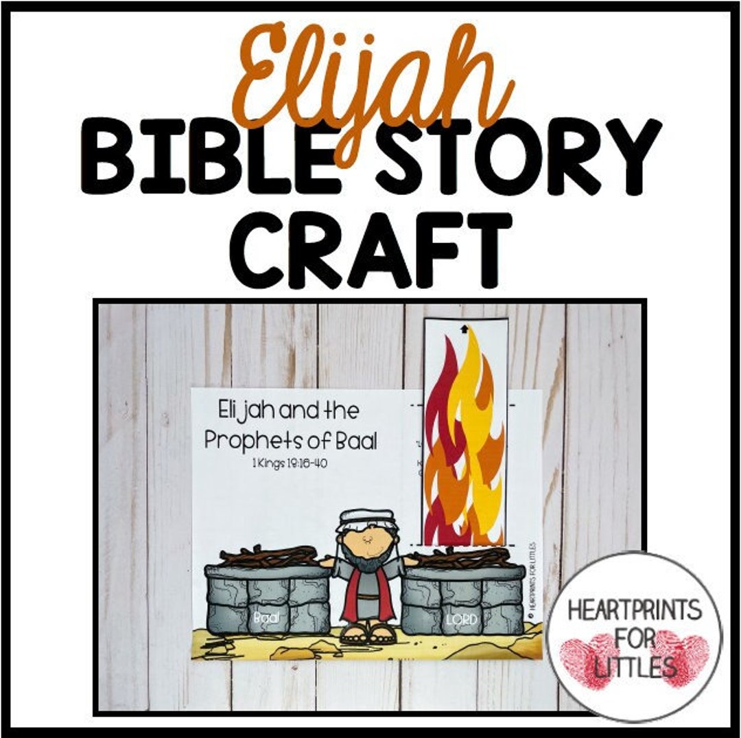 Elijah and the Prophets of Baal Bible Craft for Kids Sunday - Etsy