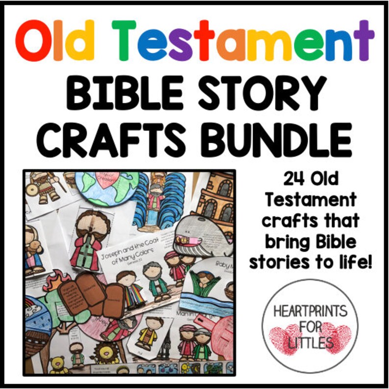 Old Testament Bible Story Crafts Bundle 24 Bible Crafts for - Etsy UK