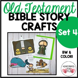 Old Testament Bible Story Crafts Bundle 24 Bible Crafts for - Etsy