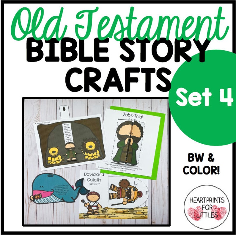Old Testament Bible Story Crafts Bundle 24 Bible Crafts for - Etsy