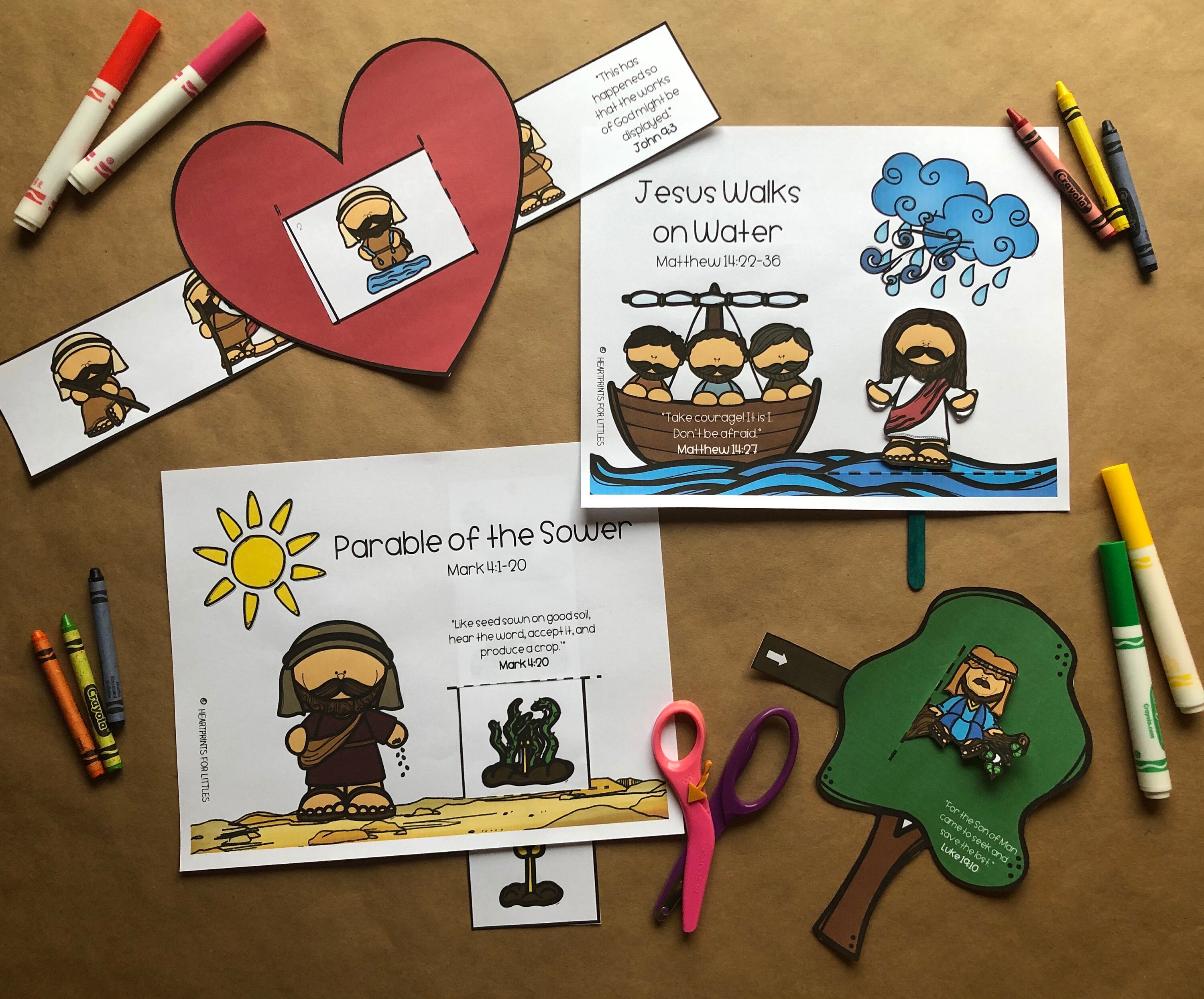 New Testament Bible Story Crafts-Set 3 Bible Crafts | Etsy