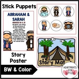 Abraham and Sarah Bible Story Retelling Activities for Kids, Homeschool ...